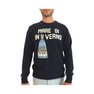Saint Barth Rundhals-Pullover - - Knitwear - Herren - Blau - XL