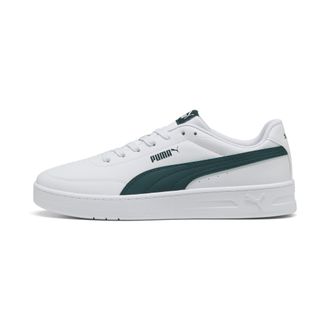 Puma Sneakers Court Classic Clean Unisexe, Chaussures, Blanc, 35.5