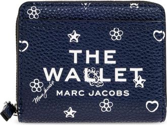 Marc Jacobs Femme, Accessoires, Bleu, Taille: ONE Size Portefeuille Pliable en Cuir