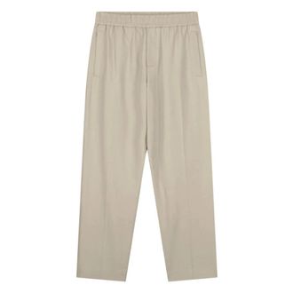 Olaf Hussein Schmale Elastische Hose in Hellgr&uuml;n - - Trousers - Herren - Beige - M
