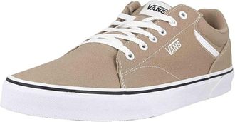 Vans Herren Seldan Canvas Sneaker, Schwarz/Weiß, Canvas Weihrauch weiß, 41 EU