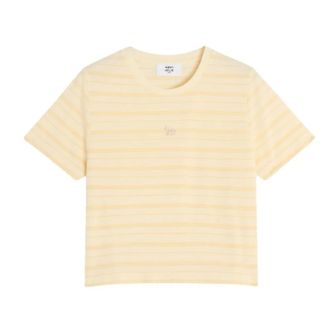 Maison Kitsun&eacute; Gestreiftes Baby-T-Shirt - - Tops - Damen - Beige - M