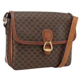 Celine Sac &agrave; bandouli&egrave;re en toile Pre-owned - Femme - Pre-owned - Brun - Taille: ONE Size