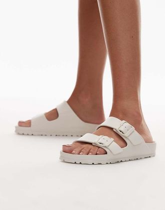 Birkenstock Arizona - Sandales étroites avec semelle en EVA - Coquille doeuf-Gris