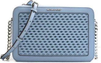 Michael Kors Femme, Sacs, Bleu, Taille: ONE Size Sac bandouli&egrave;re en fourrure avec bandouli&egrave;re cha&icirc;ne