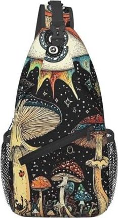 Generic Sac &agrave; dos de voyage &agrave; bandouli&egrave;re pour homme Motif champignon