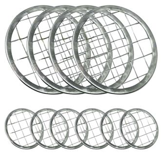 OSALADI 10 St&uuml;ck Edelstahl Blumengitter f&uuml;r Einmachgl&auml;ser 70mm, multifunktionaler Gittereinsatz f&uuml;r Blumenarrangements und Stiftehalter, rostfrei und leicht z