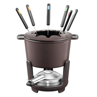 Tescoma PARTY TIME Fondue-Set f&uuml;r 6 Personen aus massivem Gusseisen und Edelstahl, antihaftbeschichtet - 707206