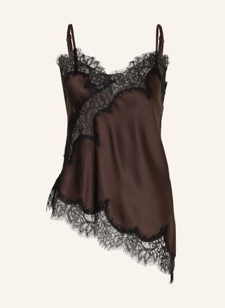 Mrs & Hugs Mrs & Hugs Satintop Mit Spitze braun