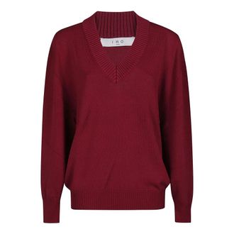 Iro Brise V-Ausschnitt Pullover - - Knitwear - Damen - Rot - XS