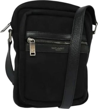 Saint Laurent Pre-owned Toile sacs-ports-paule - Femme - Pre-owned - Noir - Taille: ONE Size
