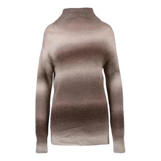 Alysi Maglia Lunga Stretch - - Knitwear - Damen - Braun - S