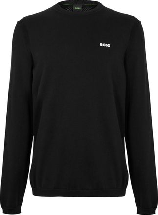 HUGO BOSS Pullover f&uuml;r Herren, Rundhalsausschnitt (Schwarz)