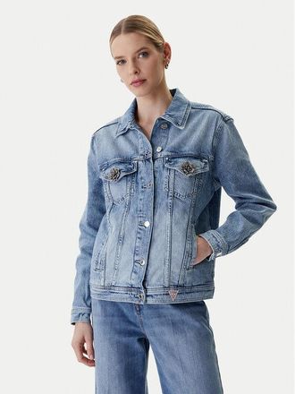 Guess Jeansjacke W6RN73 D6833 Blau Regular Fit