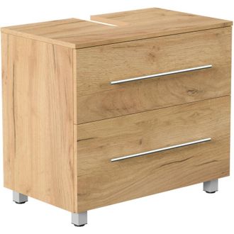 Magnolia Home Universal Unterbau auf Standf&uuml;&szlig;en 70 cm SoftClose eiche gold