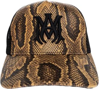 Amiri Casquette Trucker MA Snake - Homme - Accessoires - Brun - Taille: ONE Size