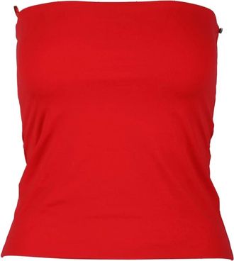 Sportmax Femme, Tops, Rouge, Taille: 40 FR Sleeveless Top