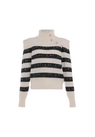 Faina Pullover Damen Wollwei&szlig;