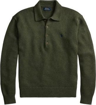 Polo Ralph Lauren Pull droit col polo en coton