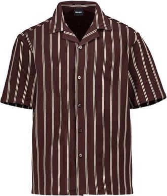 HUGO BOSS Herren Hemd schwarz