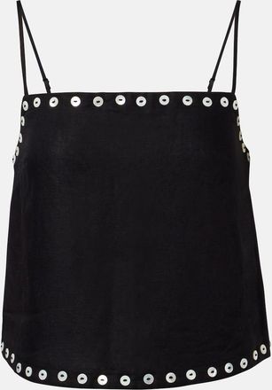 Staud Top Kirra aus einem Leinengemisch