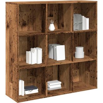vidaXL Armoire &agrave; livres vieux bois 98x29x97,5 cm Vidaxl