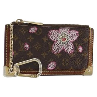 Louis Vuitton Portefeuille en toile Pre-owned - Femme - Pre-owned - Brun - Taille: ONE Size