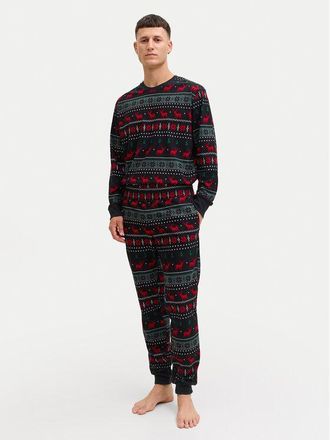 Jack & Jones Jack & Jones Pyjama Tristan 12285375 Schwarz Loose Fit