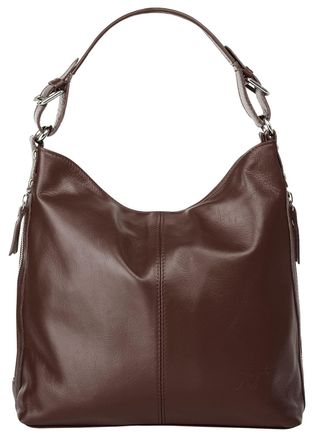 Samantha Look Handtasche Echt Leder Damen | Made in Italy, elegante Schultertasche, Umh&auml;ngetasche aus Leder | 017580