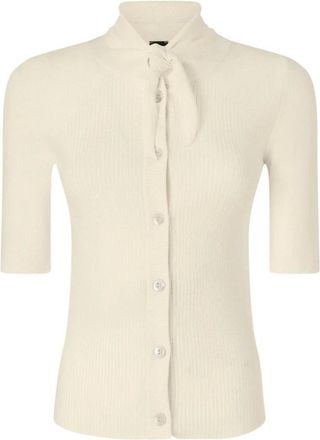 Pinko Pinko, Femme, Blouses et Chemises, Beige, Taille: 40 FR Coperto Polo Ecoviscosa Shiny