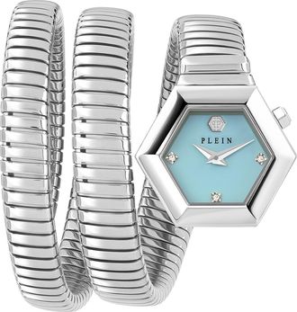 Philipp Plein $nake Hexagon Silber Damen Armbanduhr PWZAA0625