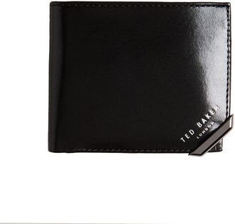 Ted Baker Kornerr Metall Ecke Herren Schwarz Brieftasche