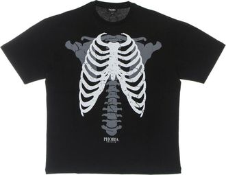 Phobia Archive Homme, Tops, Noir, Taille: XL Skeleton Print Tee