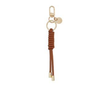 Kazar Femme, Accessoires, Brun, Taille: ONE Size Pendentif en cuir marron clair avec &eacute;l&eacute;gants d&eacute;tails dor&eacute;s
