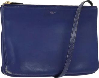 Celine Pre-owned Cuir sacs-celine - Femme - Pre-owned - Bleu - Taille: ONE Size