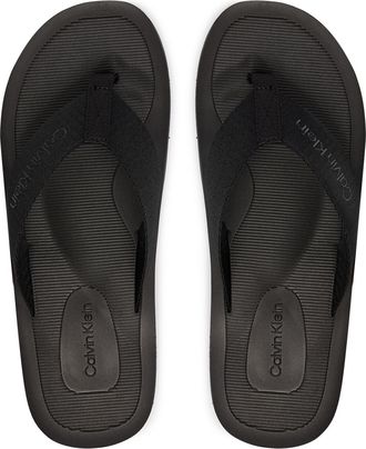 Calvin Klein Zehentrenner Calvin Klein Logo Webbing Strap HM0HM02106 Schwarz