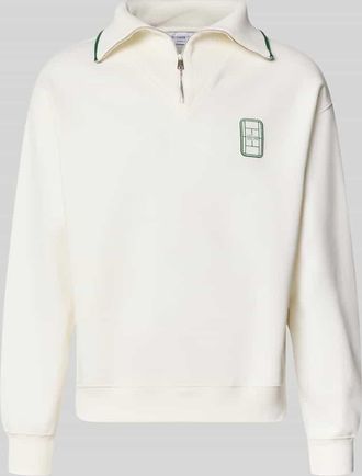 Lacoste Loose Fit Troyer aus Baumwoll-Mix Model Tennisc
