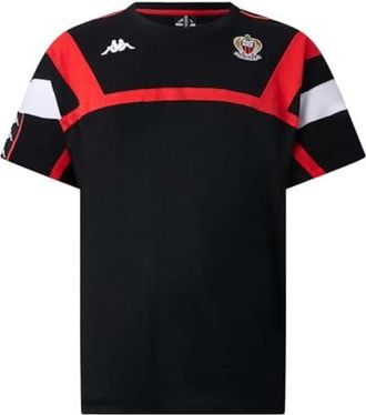Kappa Maillot 222 Banda Frairy OGC Nice Noir Football Homme (FR/ES, Alpha/Lettres, XXL, Taille Normale, Taille Normale, Noir)