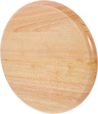 NUOBESTY HIAKDOFT Runder Ersatzsitz aus Gummibaumholz 29,5cm Holzsitz f&uuml;r Barhocker und Sitzhocker Robust und Montagefreundlich Sitzfl&auml;che f&uuml;r Runde Hocker K&uuml;c