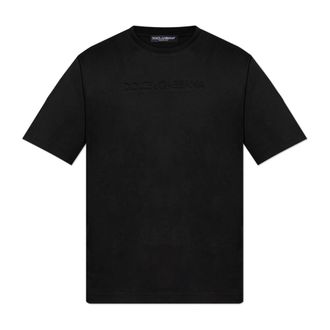 Dolce & Gabbana Logo T-Shirt - - Tops - Herren - Schwarzk - XL