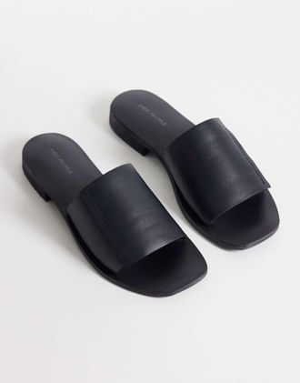 Free People Verona - Sandalen zum Hineinschl&uuml;pfen in Schwarz