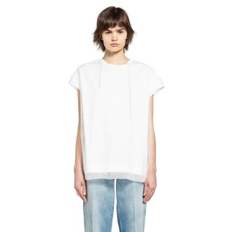 Simone Rocha Layered Liquid Smock T-Shirt