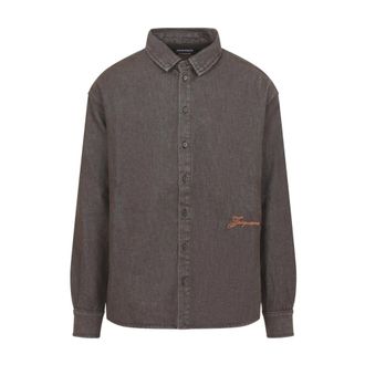 Jacquemus La Chemise De-N&icirc;mes Simon - Homme - Chemises - Brun - Taille: L