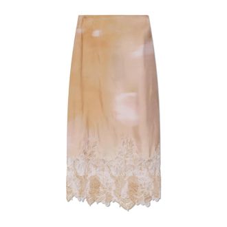 Fabiana Filippi Femme, Jupes, Beige, Taille: 36 FR Jupe en soie