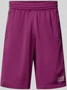 Emporio Armani Shorts mit Logo und Eingrifftaschen