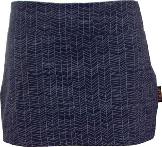 Guru Shop Minirock aus Bio-Baumwolle, H&uuml;ftschmeichler, Organic Yoga Rock - Taubengrau, Damen, Size:L/XL