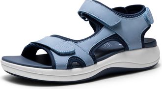 Dream Pairs Damen Freizeitsandalen Leichtes EVA-Fußbett & rutschfeste TPR-Sohle Verstellbare Riemen für optimalen Halt,Size 41.5,Marine,DWUMST2503