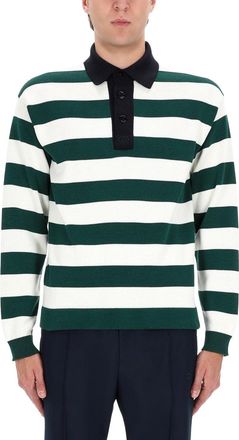 Gucci Mens Silk Polo Shirt Green T-shirts And Polos