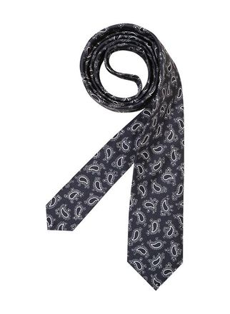 Olymp Herren Krawatte blau Gemustert