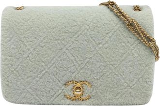 Chanel Pre-owned 19 Sherpa Crossbody - Femme - Pre-owned - Gris - Taille: ONE Size